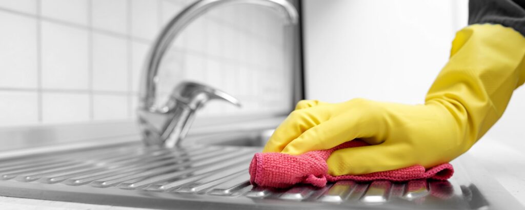 The Best Way To Clean The Kitchen Sink - Sweepsouth